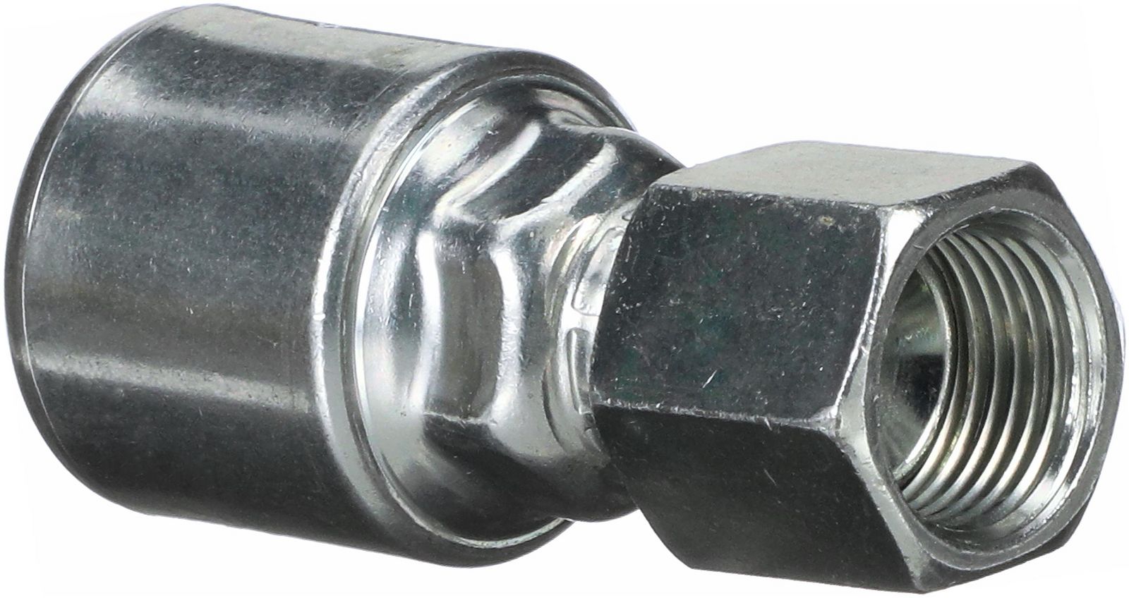 Female JIC 37 Flare Swivel - TuffCoat Xtreme Plating (MegaCrimp)