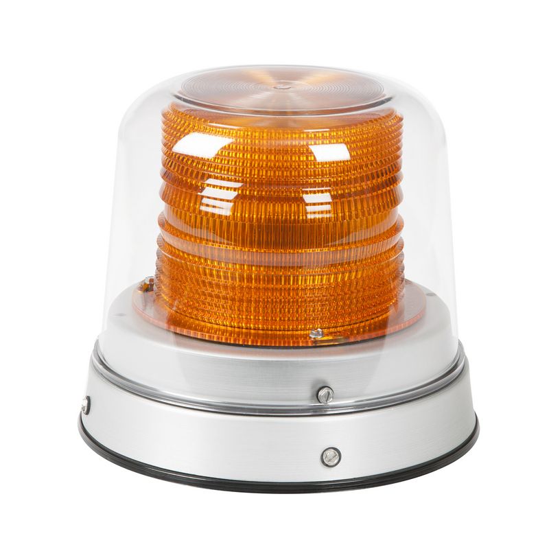 Tall Dome Led Beacons, Amber, 12 To 24 Vdc, High Lens