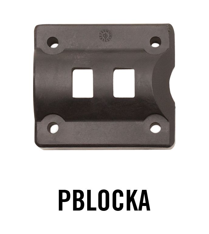 Back Block for Plastic Tapered w/Hardware