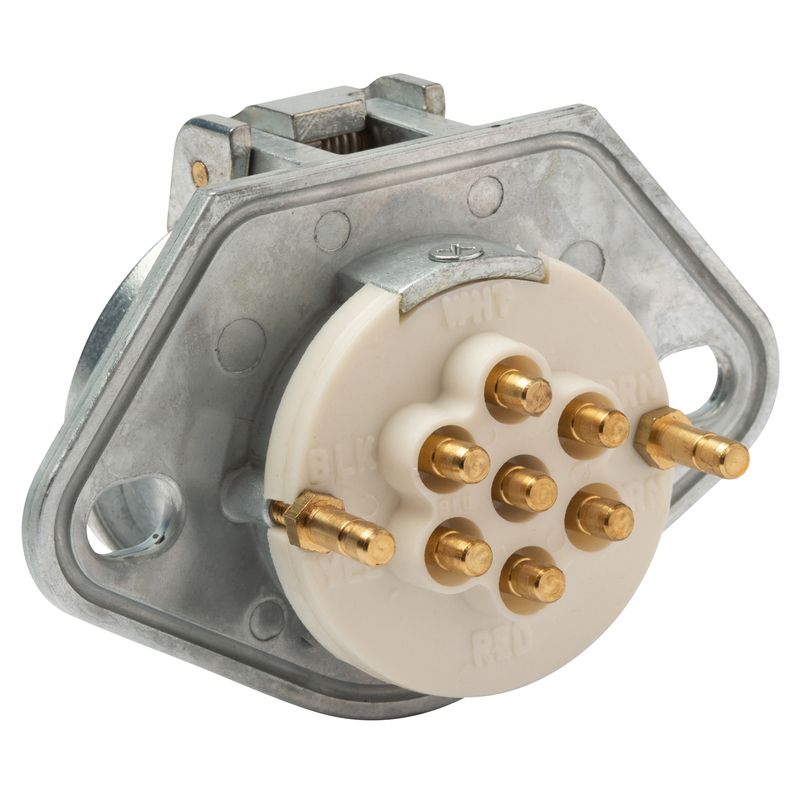 Ultra-Pin Receptacle Two-Hole Mounts, Receptacle Only, Solid Pin
